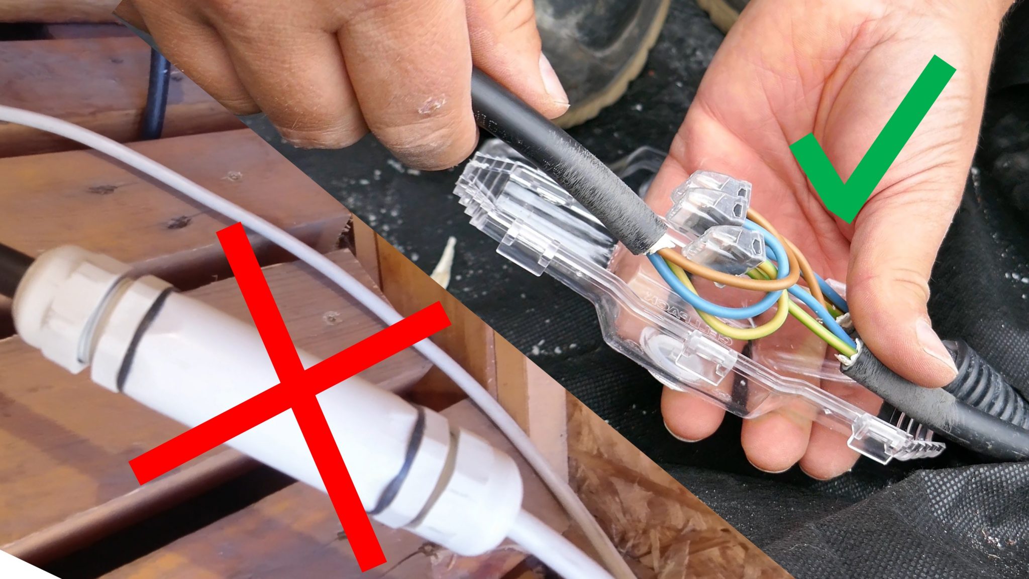 Strom Verbinder/Abzweiger - absolut wasserdicht - www.das-baue-ich ...